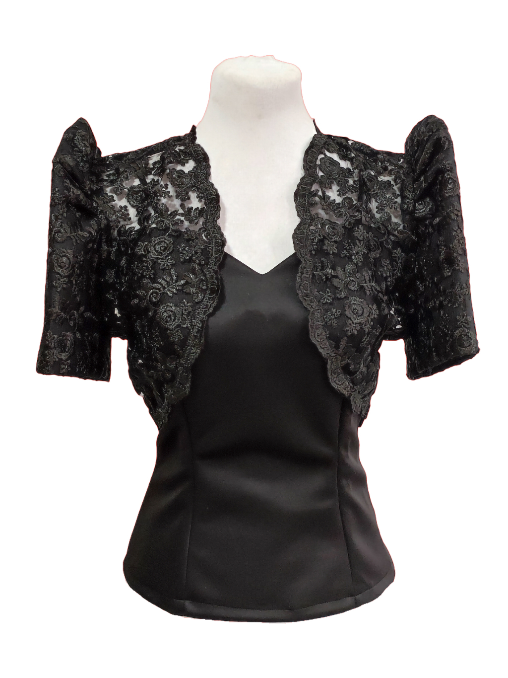 Modern Filipiniana Bolero Crop top premium spanish lace with inner ...