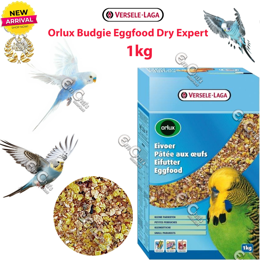 Versele-Laga 1kg Orlux Budgie Eggfood Dry Expert Parakeet Food (brd ...