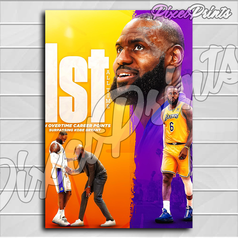 Lebron James NBA Posters Wall Art / Laminated Posters | Shopee Philippines