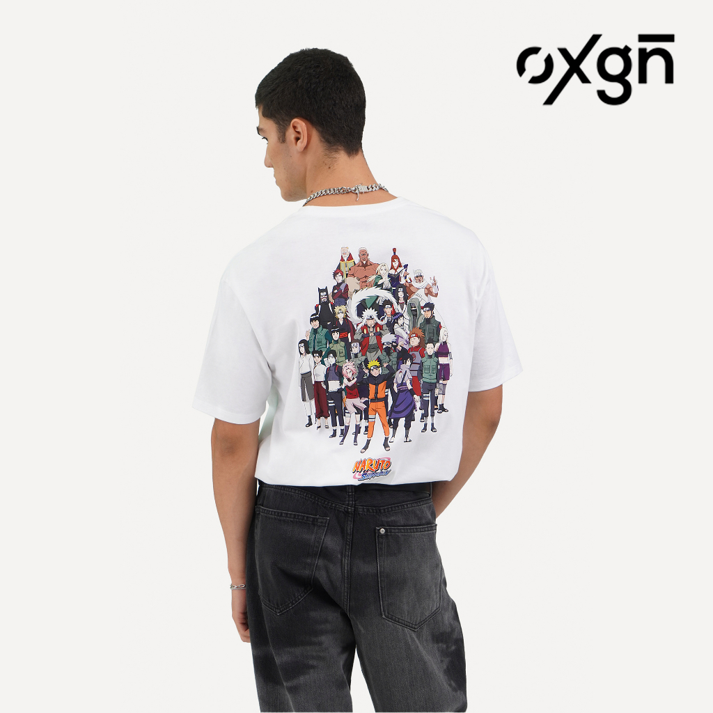 OXGN Naruto Shippuden Graphic Print T-Shirt With Back Print For Men And ...