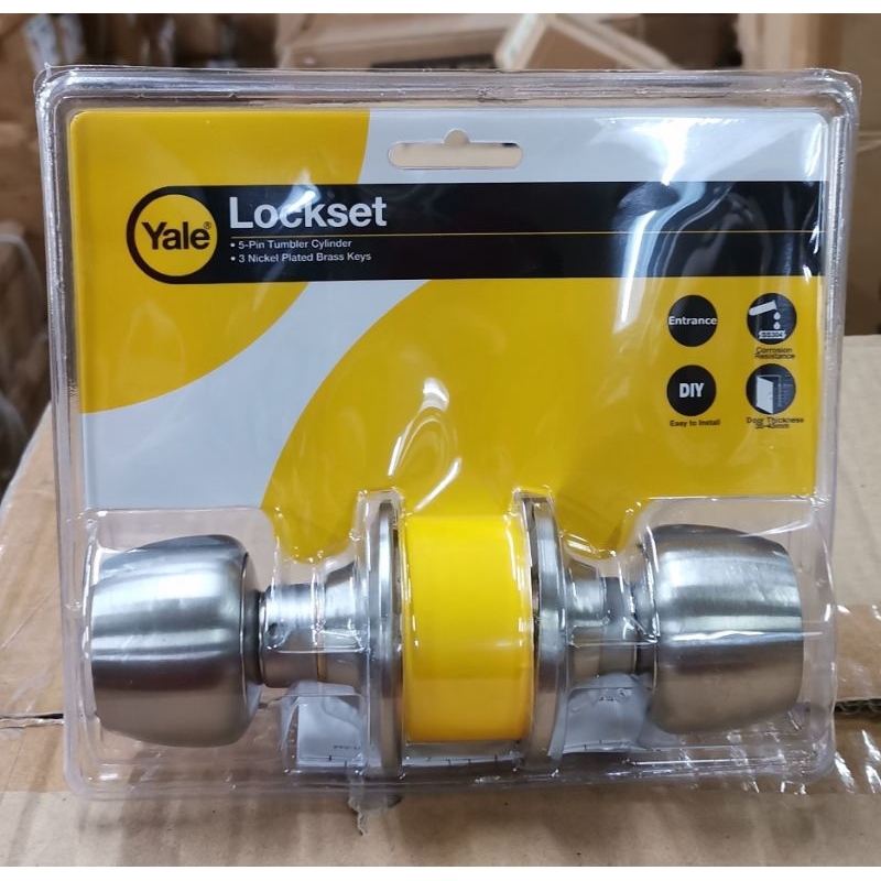 Yale Cylindrical Entrance Door Lockset W/3Keys VBR5127 US32D Stainless ...