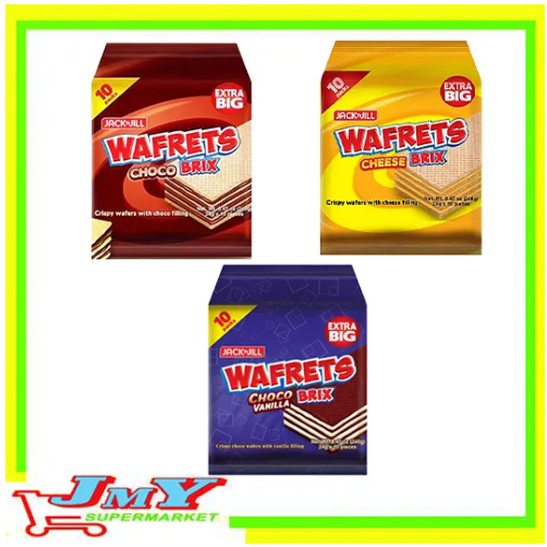 JMY WAFRETS BRIX CRISPY WAFER FILLING CHOCO/CHOCO VANILLA/CHEESE 10'S ...