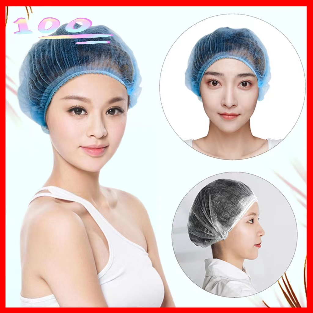 100 pieces of 19/21 inch disposable fluffy hat, surgical cap/surgical ...