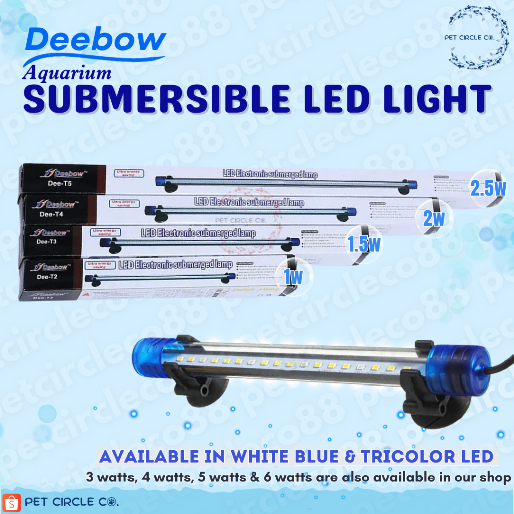 Deebow Aquarium LED Light Submersible Light DEE T2 | T3 | T4 | T5 ...