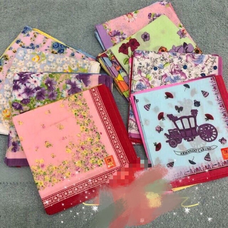 ☑️12PIECES HANDKERCHIEF (panyo) COTTON FOR WOMEN | Shopee Philippines
