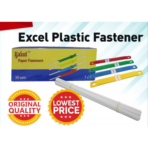 Paper Fastener Plastic 7cm 50pcs Paper Folder Fastener | Shopee Philippines