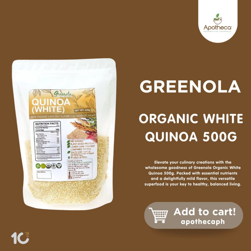 Greenola Organic White Quinoa 500g - Nutrient-Rich Superfood for ...