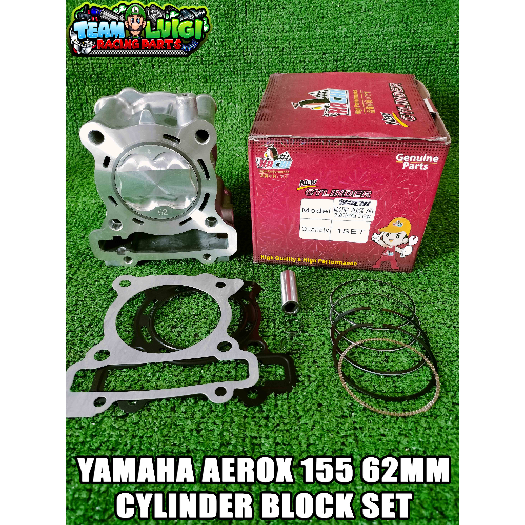 HACHI CYLINDER BLOCK SET FOR YAMAHA AEROX 155 62MM | Shopee Philippines