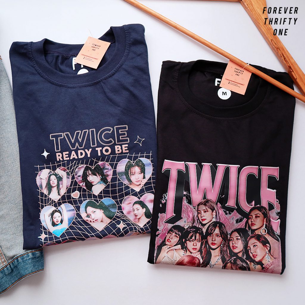 TWICE READY TO BE TOUR SHIRT Unisex Men's Women's T-shirt | Shopee ...