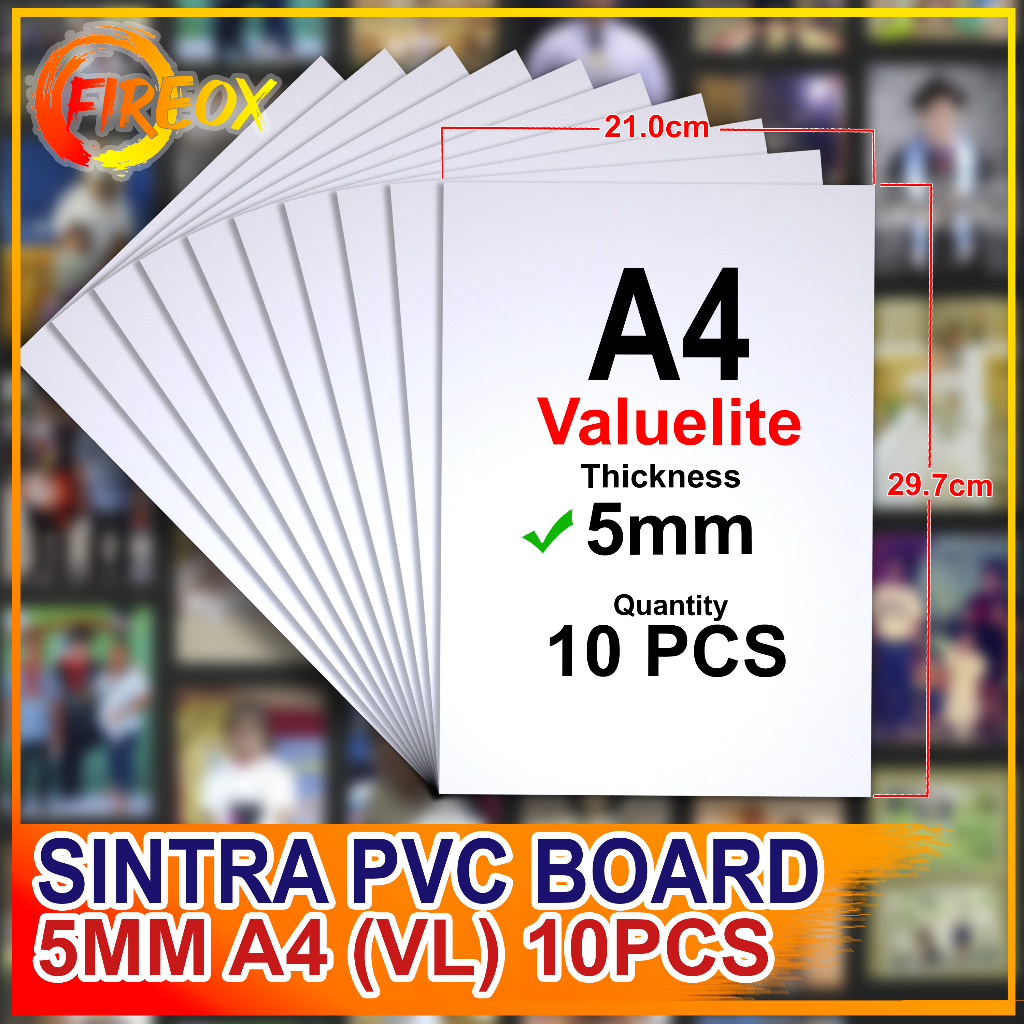 SINTRA PVC BOARD | A4 5mm Valuelite | 10 PCS | Shopee Philippines