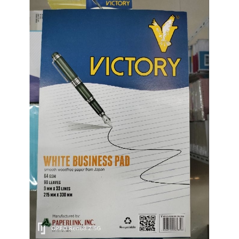 Business Pad white Victory | Shopee Philippines