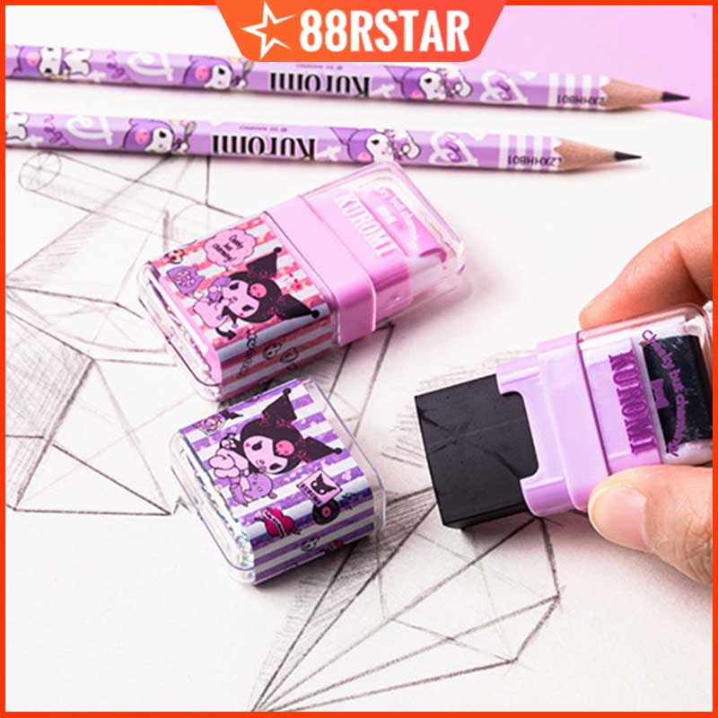 Sanrio Kuromi Cute Animal Roller Pencil Eraser With Roller Cleaning ...