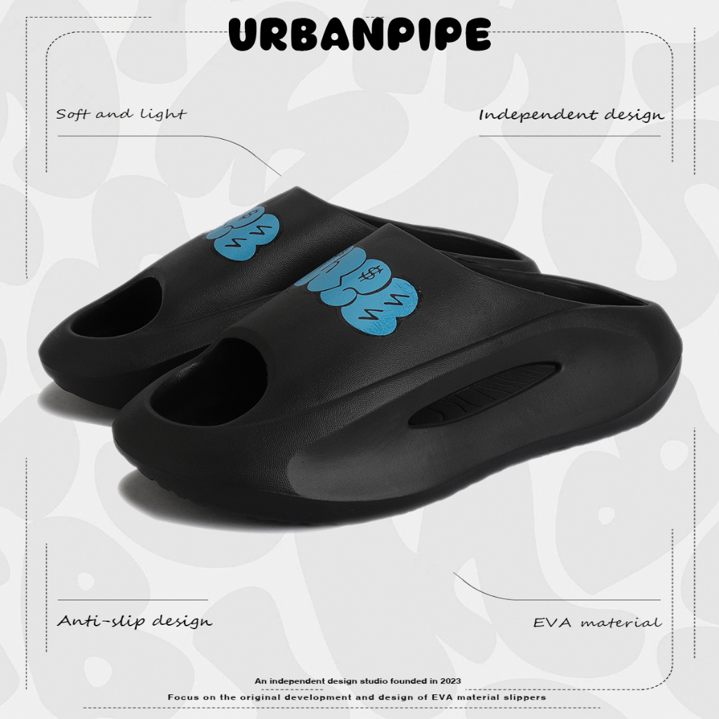 URBANPIPE Trendy Street Slippers For Men Comfy Thick Sole Non-slip Feel ...