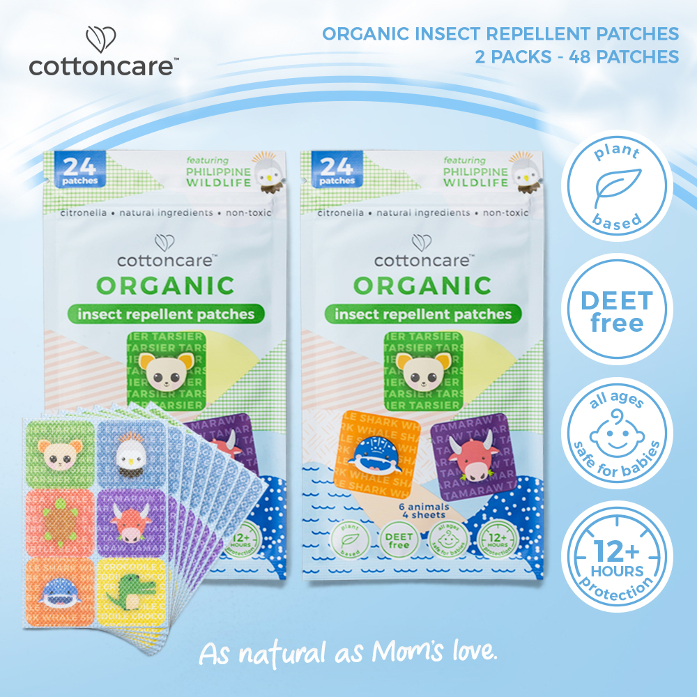 Cottoncare™ (48pcs) Organic Citronella Mosquito Repellant Patch Insect ...