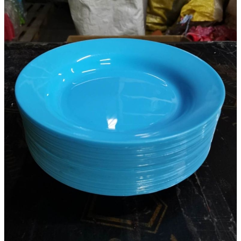 #2203 (MANIPIS) Plastic Round Plate (12PCS./Dozen) | Shopee Philippines