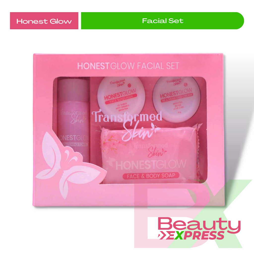 HONEST GLOW Transformed Skin Set | Skincare Facial Set | Shopee Philippines