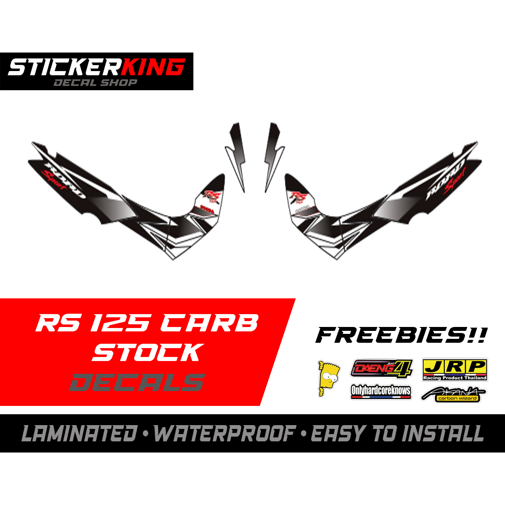 Honda RS 125 Carb Stock Decals Sticker Set | Shopee Philippines