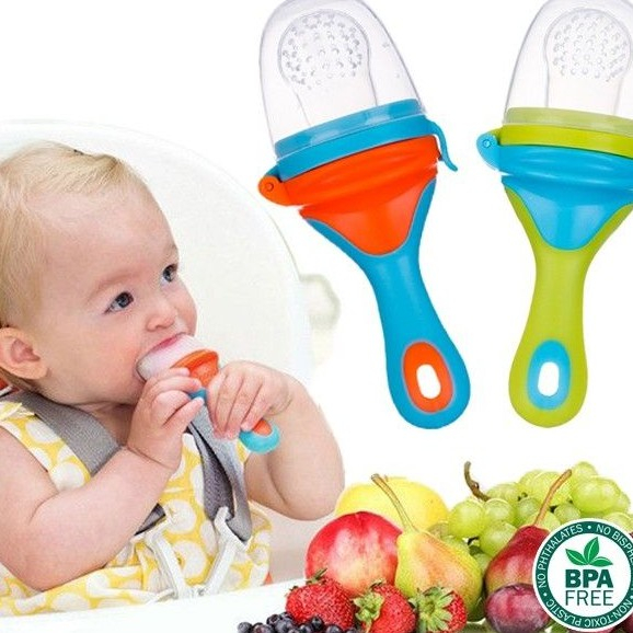 TOPSHOP Lollipop Baby Teething Fruit Pacifier Food Grade Silicone ...