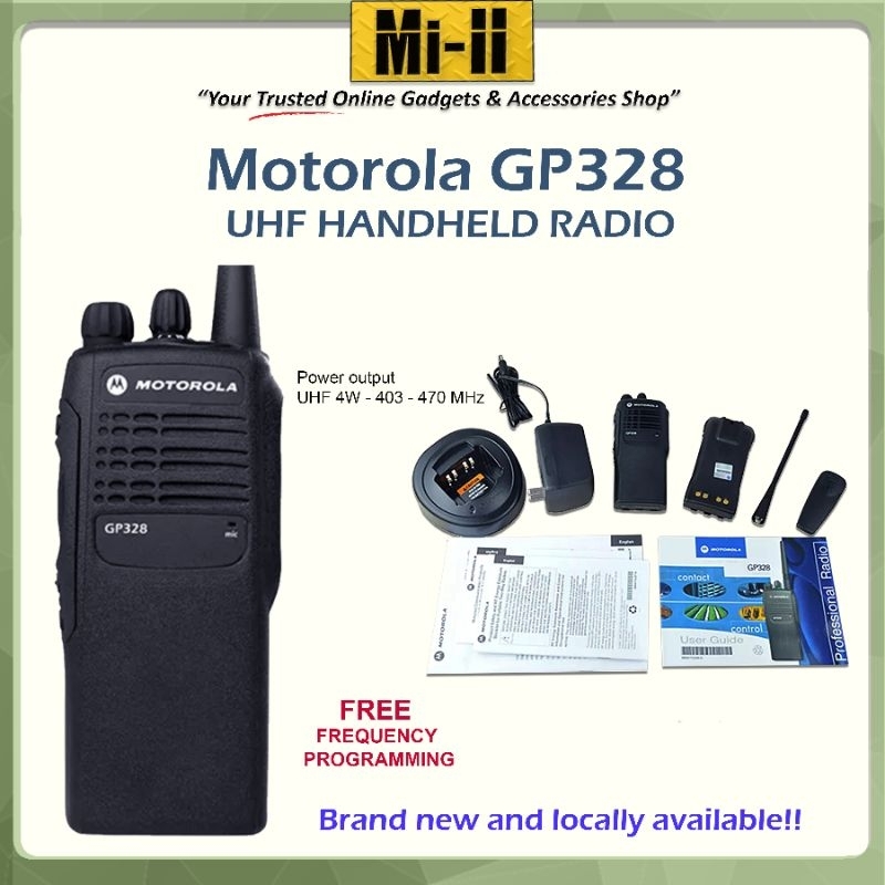 MOTOROLA Walkie Talkie Handheld Radio UHF GP 328 Intrisically Safe Radio | Shopee Philippines