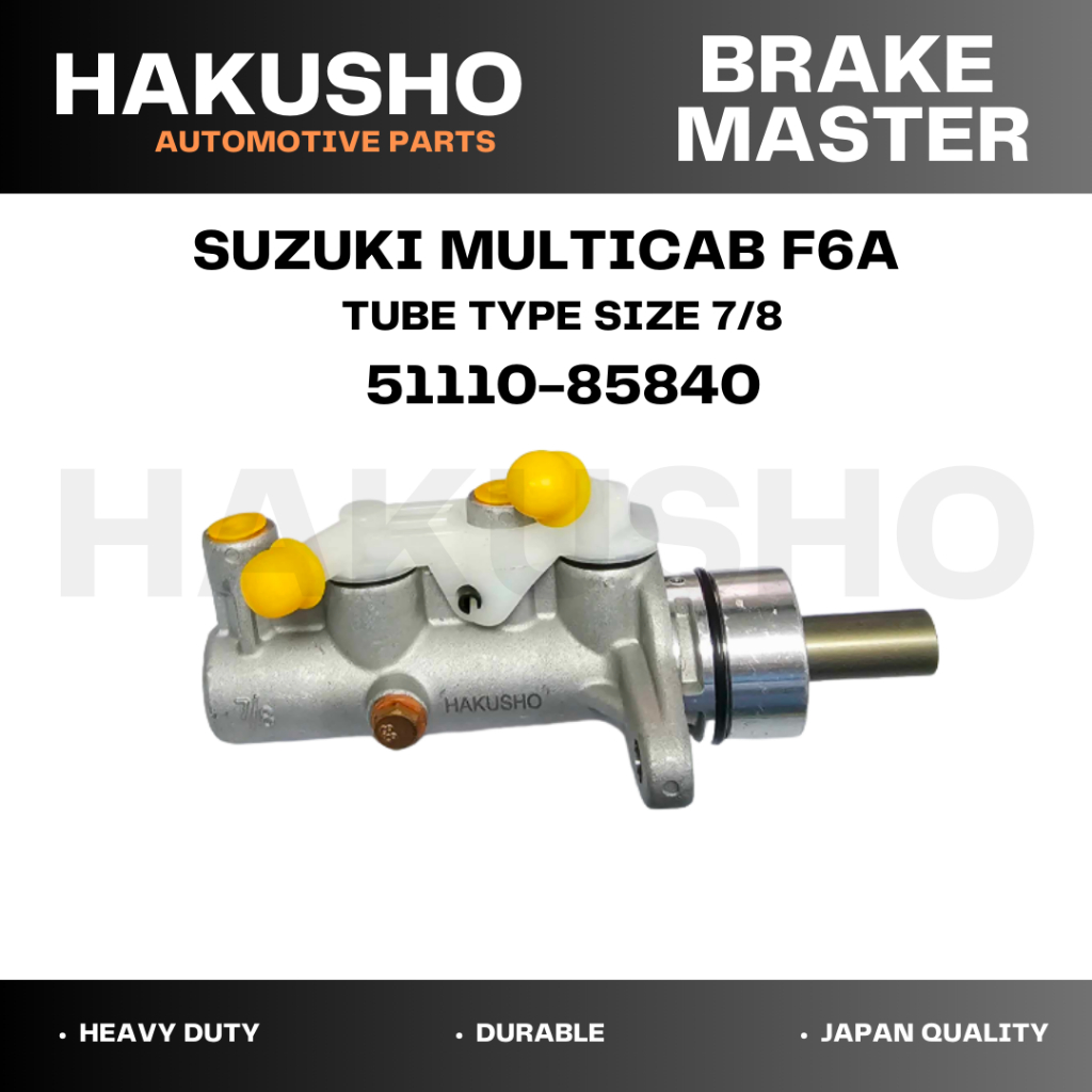 BRAKE MASTER ASSY. SUZUKI MULTICAB F6A TUBE TYPE 51110-85840 (HAKUSHO ...