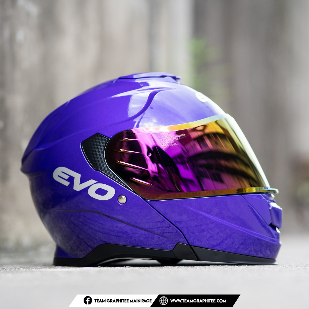 EVO VXR-5000 Dual Visor Helmet Mono Colors | Shopee Philippines