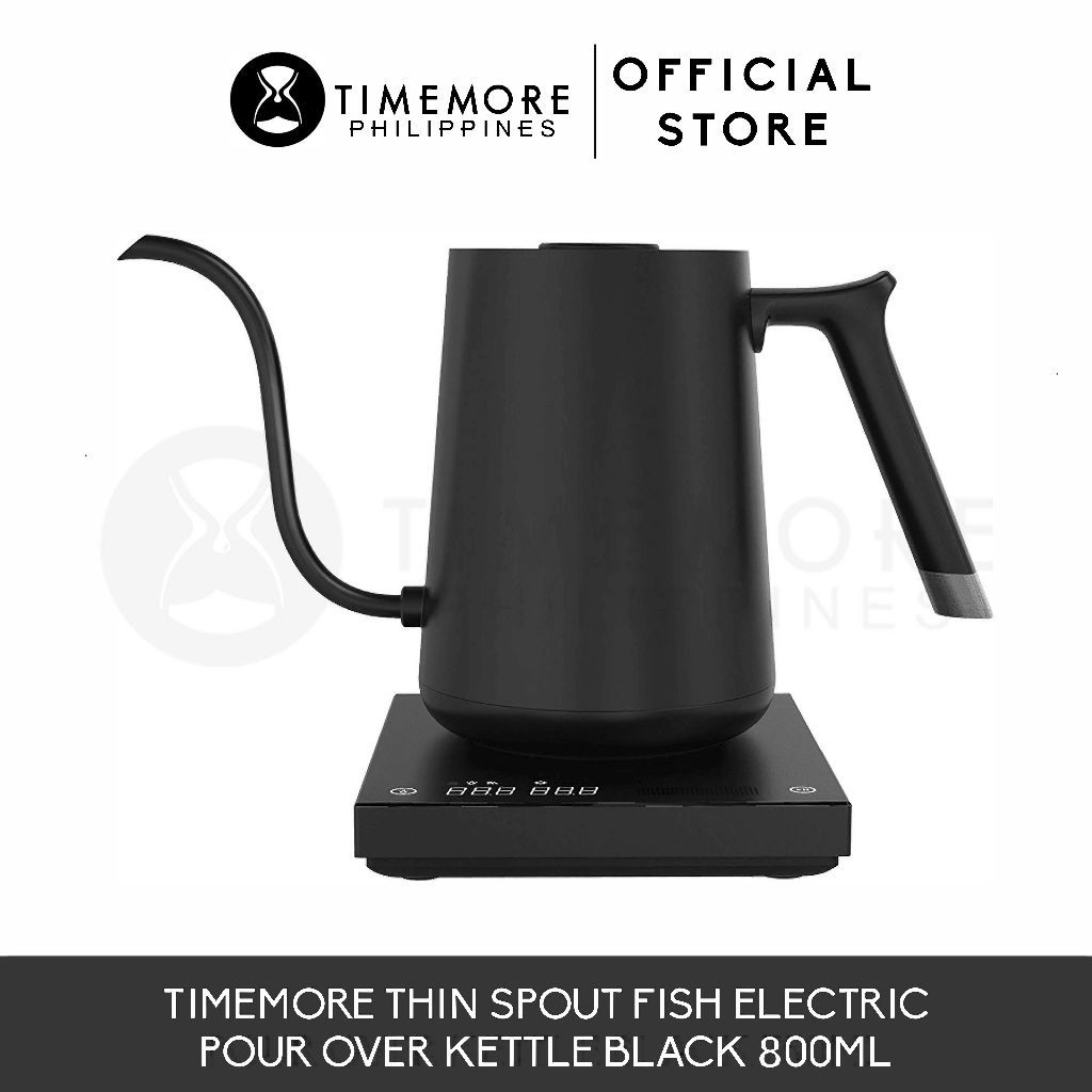 Timemore Thin Spout Fish Electric Pour Over Kettle Black 800ml | Shopee ...