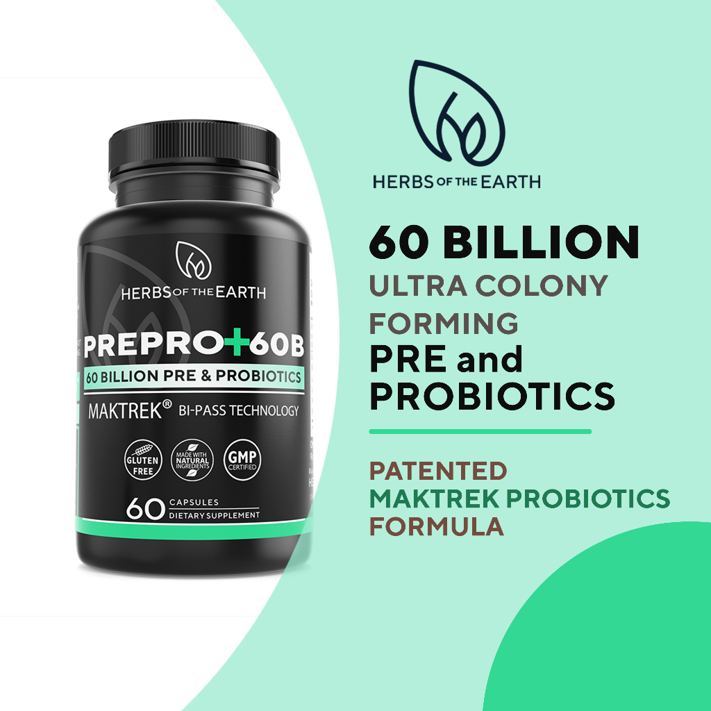 PROBIOTICS 60 Billion CFU Prebiotics Lactobacillus Acidophilus 60 Caps ...