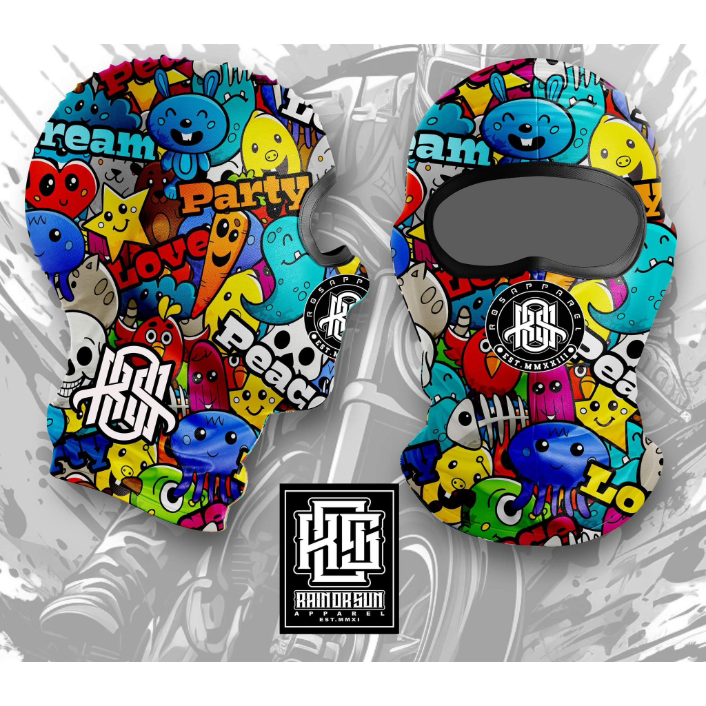 ROS B04 BALACLAVA full sublimation high quality fabrics full mask bonet ...