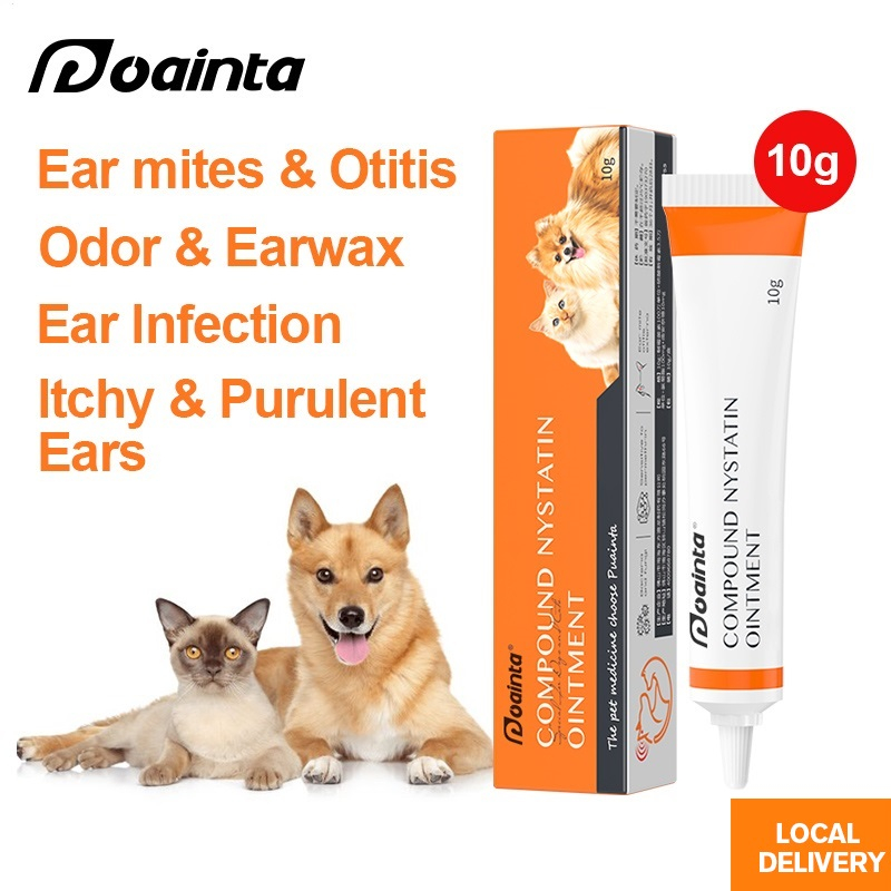PUAINTA Pets Ear Ointment Ear Infection Otitis External Earmites For ...