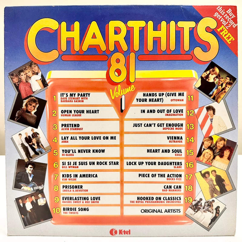 Chart Hits 81 Vol. 1 [VINYL LP | 1981 UK | K-Tel NE 1142 | Synth-Pop ...