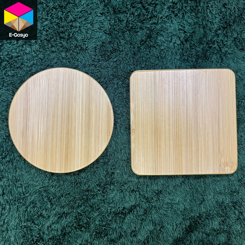 1 pc Flat Bamboo Coaster Plain No Engrave | Shopee Philippines