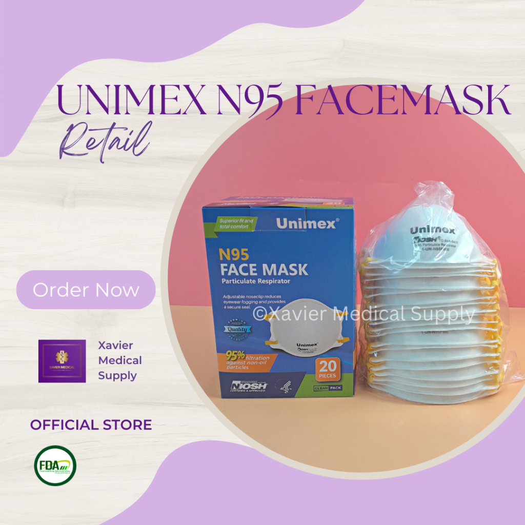 UNIMEX N-95 Facemask Retail (SOLD PER PC) | Shopee Philippines