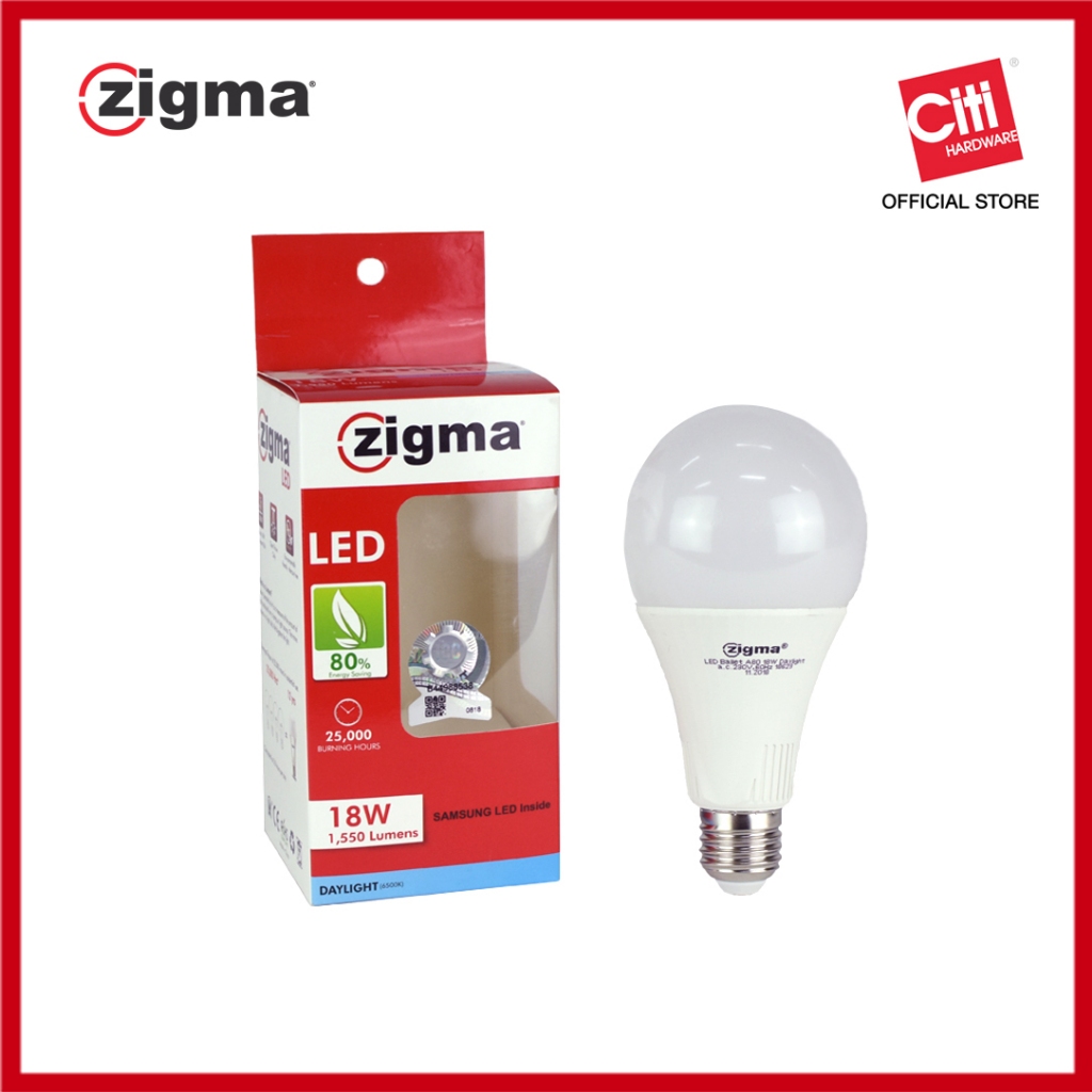 ZIGMA LED BALLET LARGE BULB SERIES A95 18W Day Light w/ Samsung LED Chip | Shopee Philippines