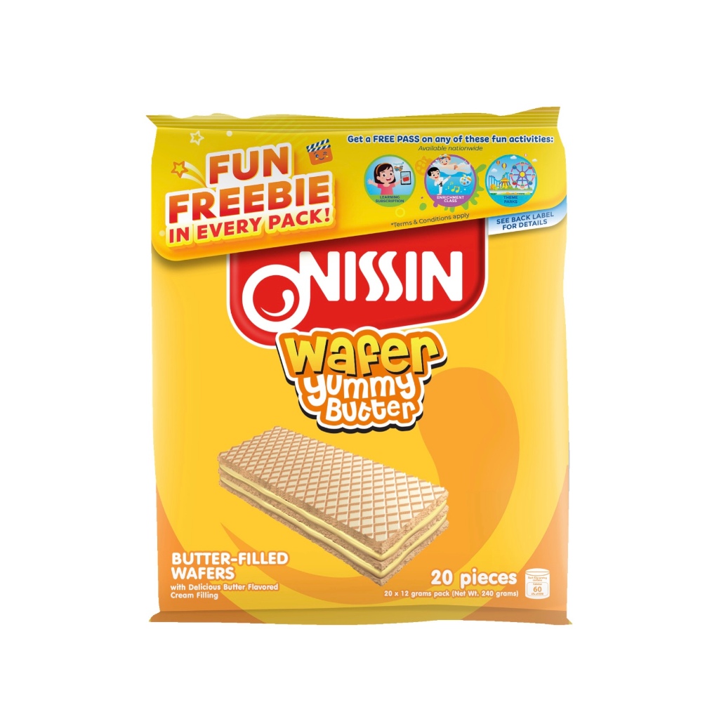 Nissin Wafer Yummy Butter 20 Pcs X 12G | Shopee Philippines