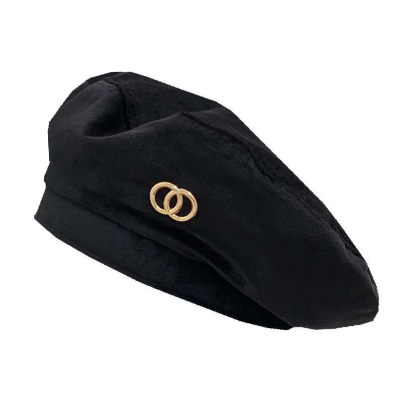 COD Girl Berets Hat Classic Solid Color Printer Hat French Korean Style ...