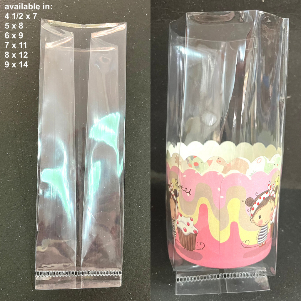 [100 pieces] COPP plastic bag gusset bag pouch packaging bread and ...