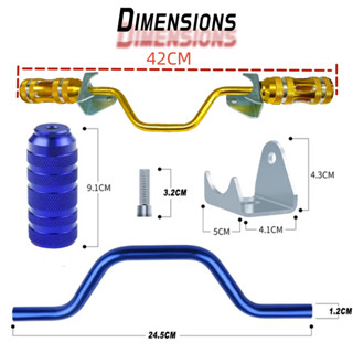 SpeedMOTO 42CM Slider foot rest step nut front for Motorcycle Universal ...
