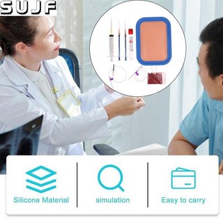 Practical Venipuncture Injection Silicone Training Pad Human Pad Moudel ...