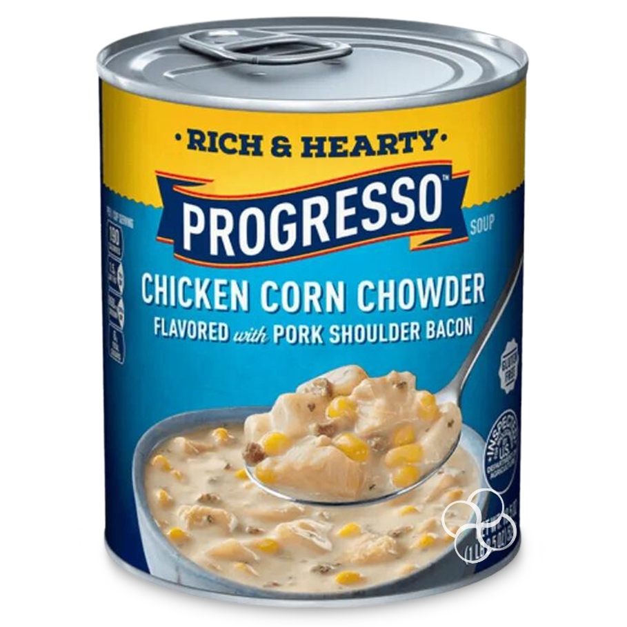Progresso Chicken Corn Chowder Flavored with Pork Shoulder Bacon (524g ...