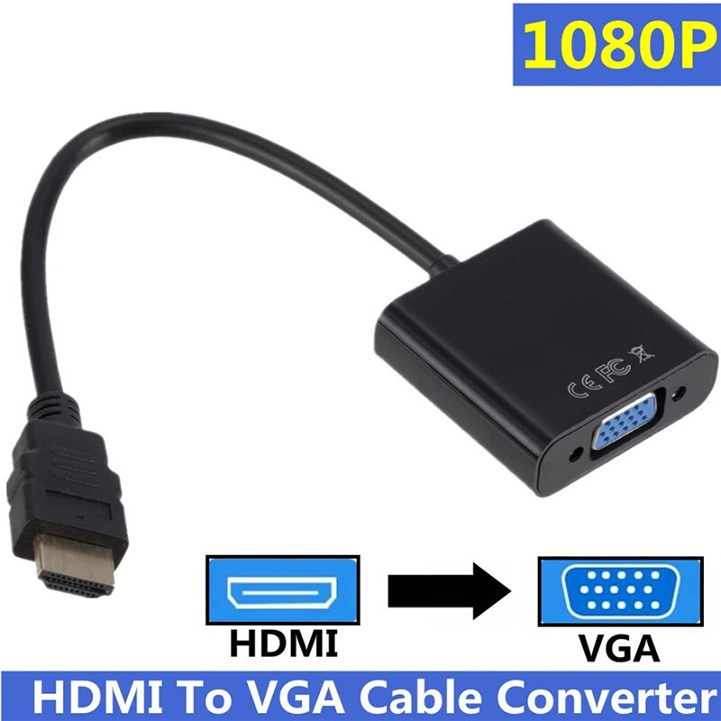 1080P HDMI To VGA Adapter Converter for monitor Projector PC ps3 4 FHD ...
