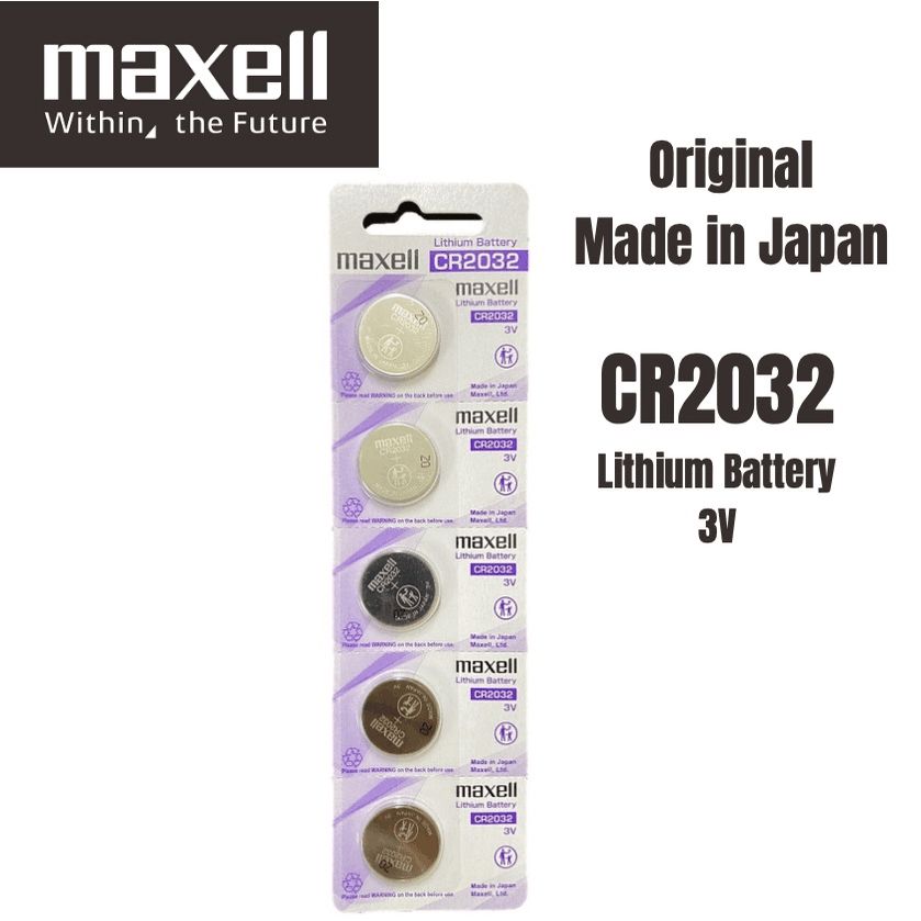 Maxell CR-2032 Lithium 3 Volts Coin Type CR2032 DL2032, BR2032, KL2032 ...