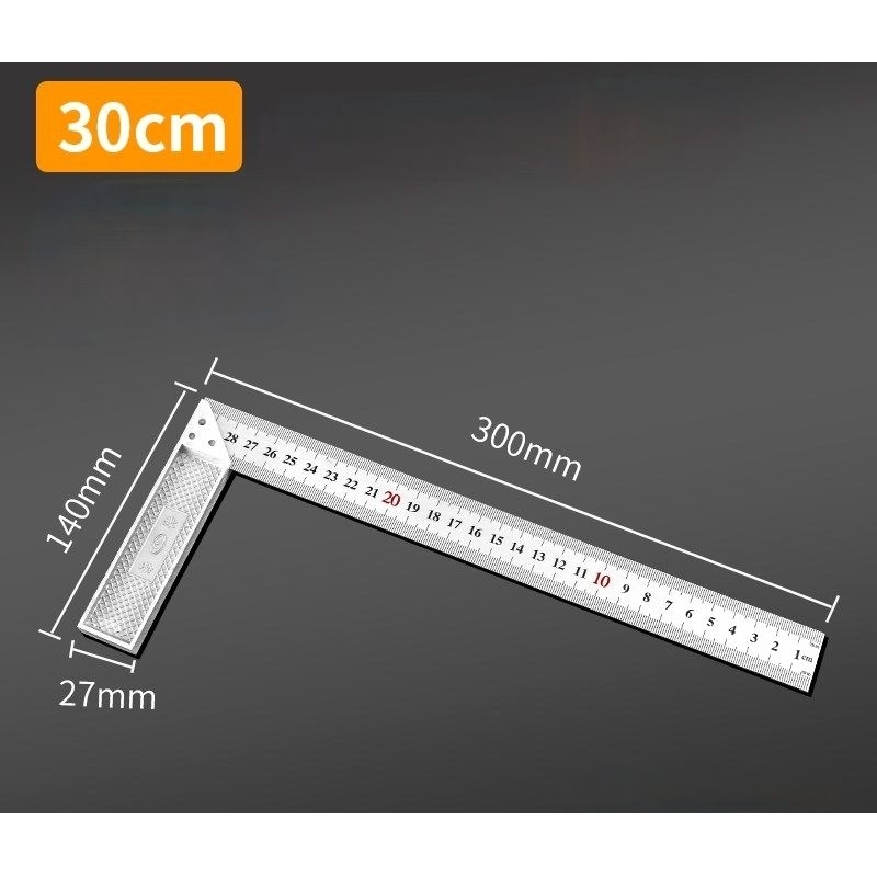 L - Square Stainless Angle Ruler 90 Degree Angle Ruler Aluminum ...