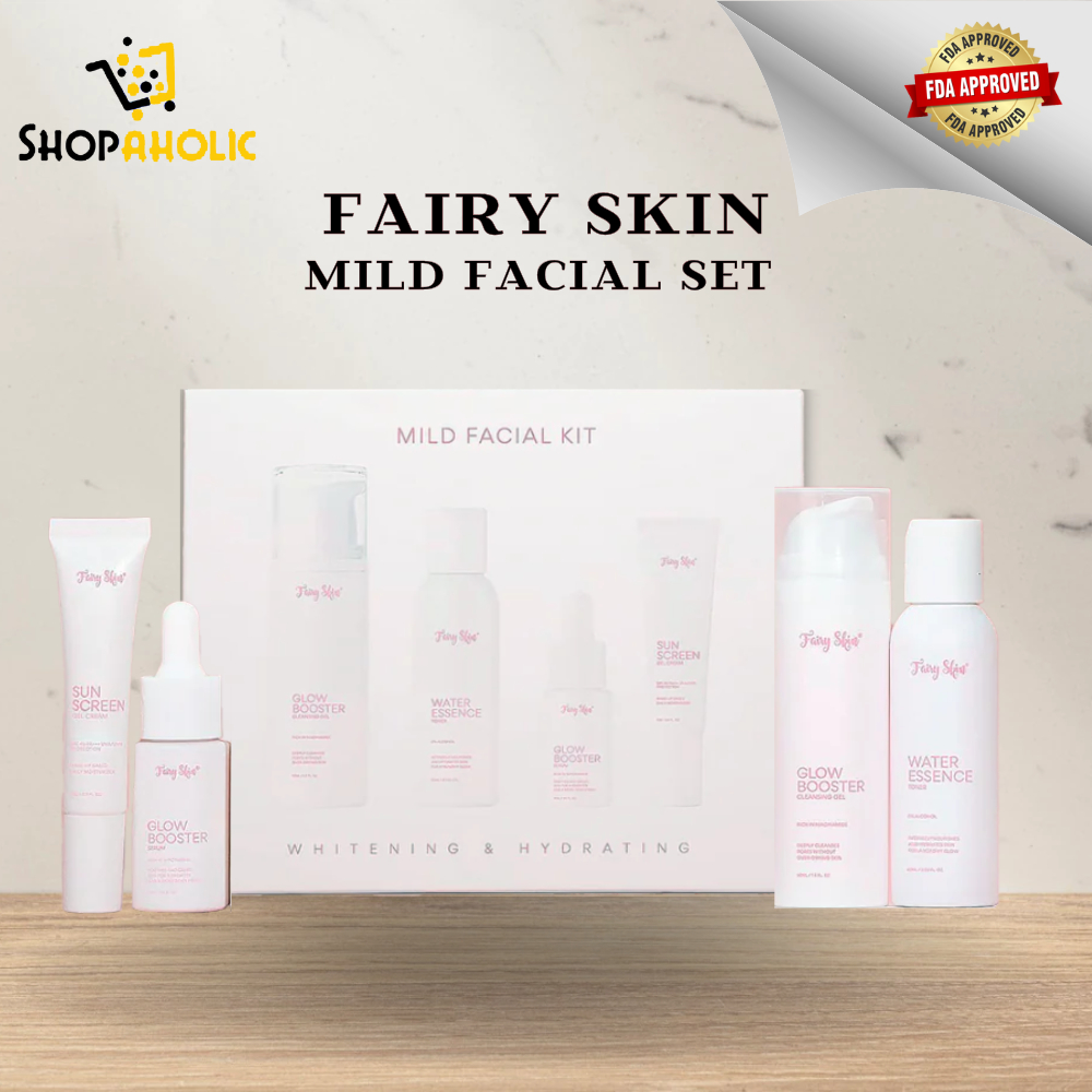 Fairyskin Facial Skin Mild Facial Kit/Whitening/Brightens Dark Skin ...