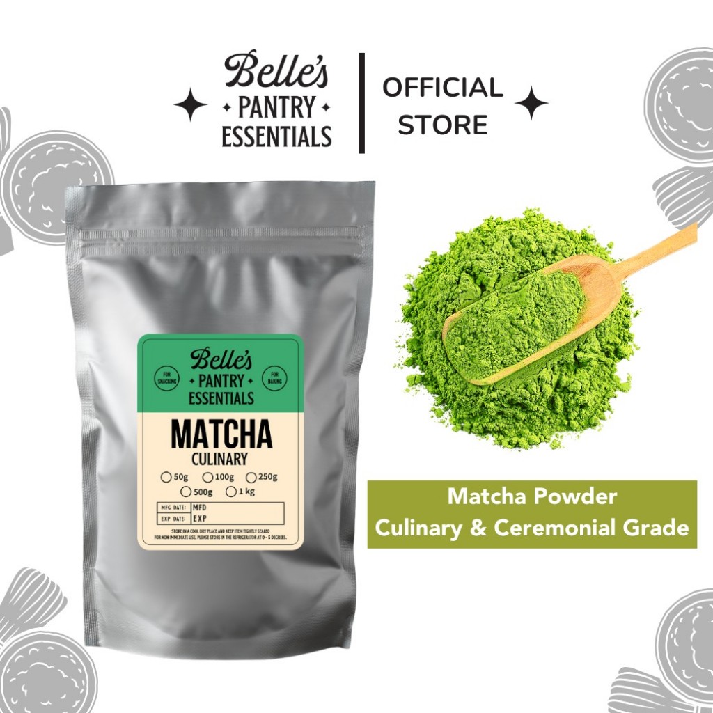 Belle's Pure Matcha Powder (Unsweetened) 250g-1kg | Shopee Philippines