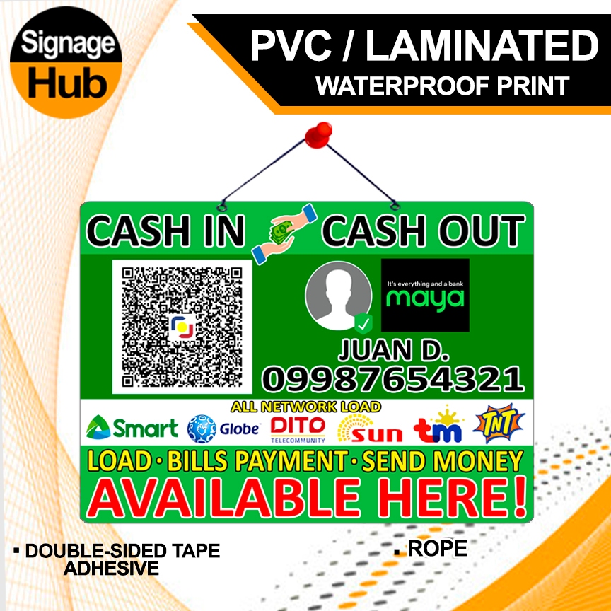 MAYA Signages | Scan to Pay QR Code | Waterproof Print | Shopee Philippines