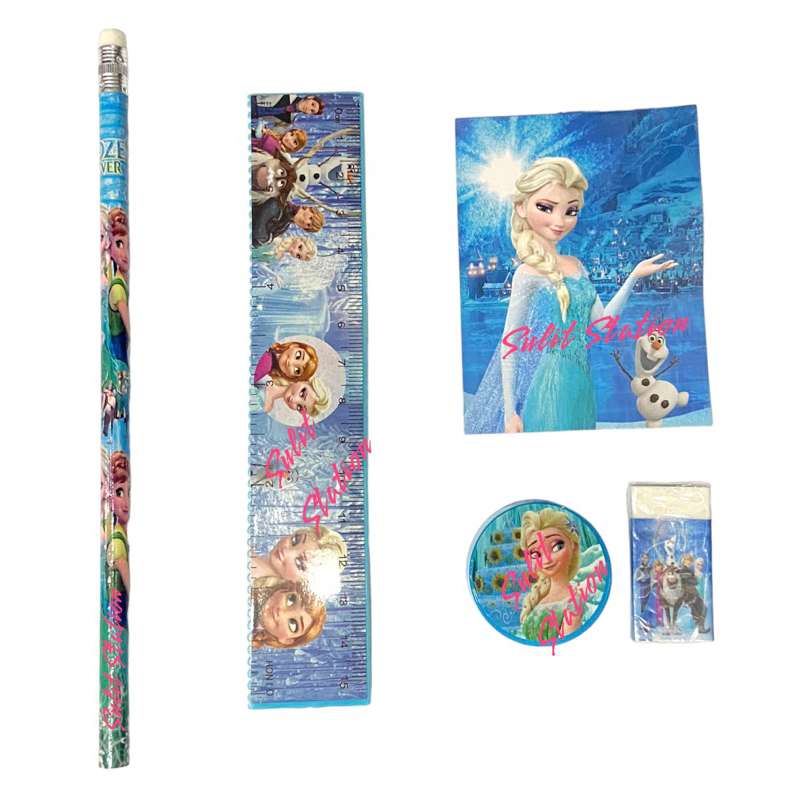 12set FROZEN ELSA ANNA 5in1 SCHOOL STATIONARY GIFT SET PARTY GIVEAWAYS ...
