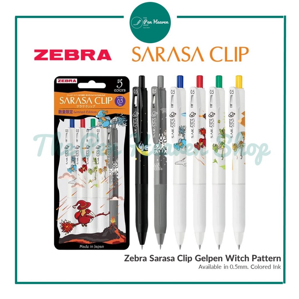 Zebra Sarasa Clip Gelpen Witch Pattern (0.5mm) | Shopee Philippines