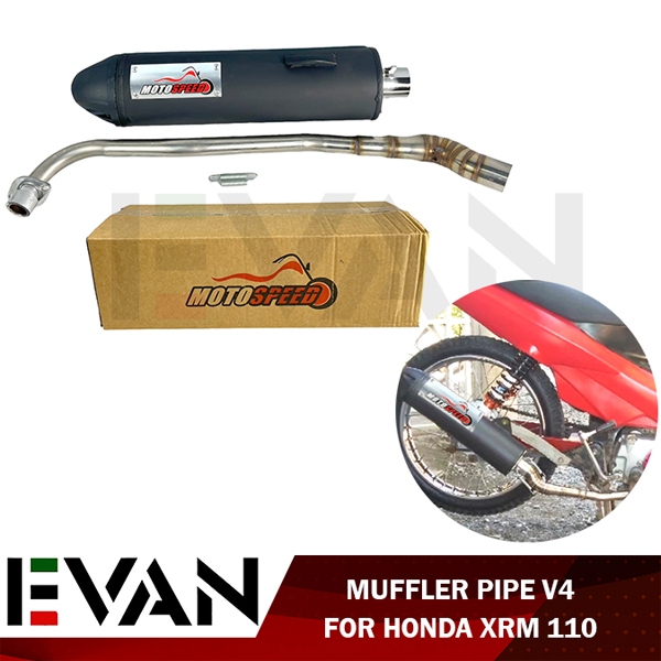 EVAN.SHOP Honda XRM 110 v4 Muffler Pipe Made in Thailand | Shopee ...
