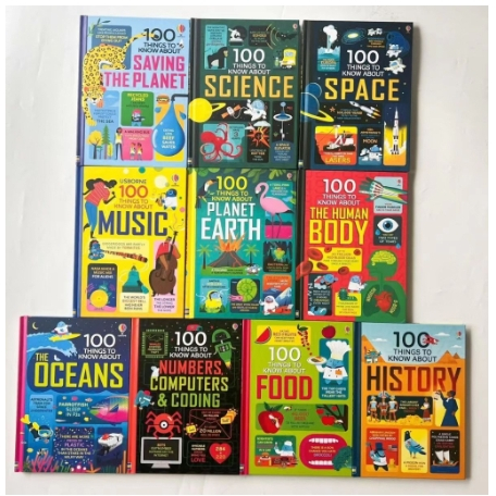 COD 1-10 books Usborne 100 Things To Know About Import Book of 10 ...