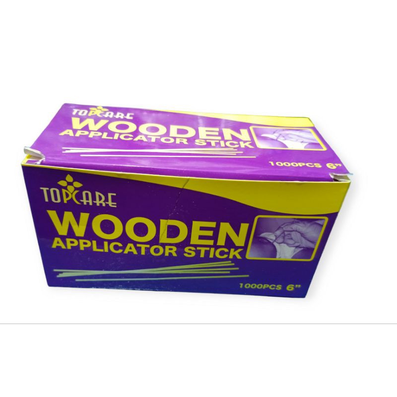 Wooden Applicator Stick 6" 1000pcs/box (TOPCARE) | Shopee Philippines